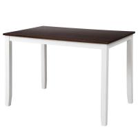 China White 5 Piece Kitchen Dining Table Set with 4 Chairs 45.47 x 29.52 Inch Table for sale