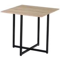 China Oak MDF 30in 5 Piece Bar Stool Set with 4 Stools and Steel Legs for sale