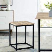 China Oak MDF 30in 5 Piece Bar Stool Set with 4 Stools and Steel Legs for sale