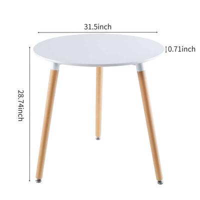 China Elegant Sturdy Tomile MDF Simple Dining Room Table Metal Frame for sale