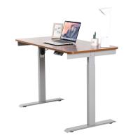 China Electric Height Adjustable Standing Desk 47.2x23.6 inch 160 lbs Capacity Brown for sale