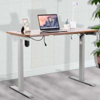 China Electric Height Adjustable Standing Desk 47.2x23.6 inch 160 lbs Capacity Brown for sale