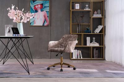 Cina 16,4 libbre del Ministero degli Interni di scrittorio di braccioli della sedia/H16.93» Grey Velvet Office Chair With in vendita