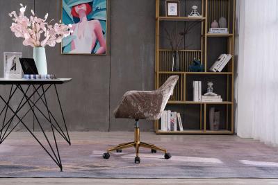 Cina 16,4 libbre del Ministero degli Interni di scrittorio di braccioli della sedia/H16.93» Grey Velvet Office Chair With in vendita