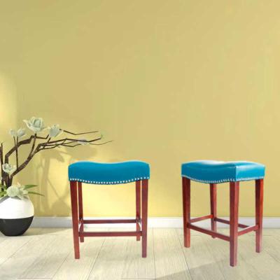 Cina La sedia pranzante stile americana mette il barstool di cuoio blu 10kgs in vendita
