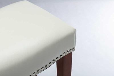 Cina panchetti di cuoio della cucina di 10kgs Gray Leather Counter Height Stools/H66.5cm in vendita