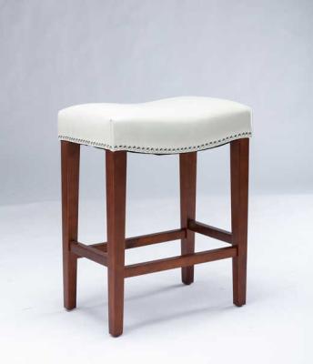 Cina panchetti di cuoio della cucina di 10kgs Gray Leather Counter Height Stools/H66.5cm in vendita