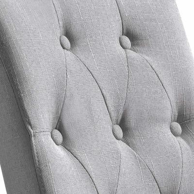 Cina Tomile Gray Tufted Dining Chairs Set del tessuto da arredamento di 2/che pranza le sedie in vendita