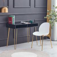 China 31.5in Marble MDF Top Console End Table 40x21.65in Thin Long Side Table Black for sale