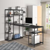 China Tomile Home Office Computer Desk with Storage Shelves 200lbs Capacity for sale