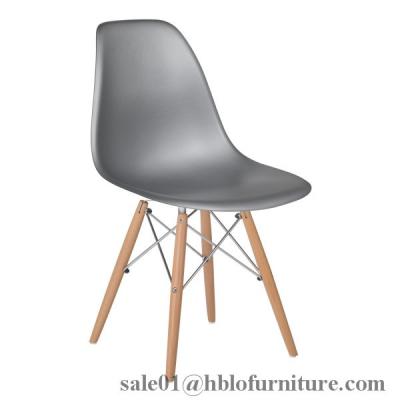 China plastic frame dining chair,eames chairs,solid wood legs chair,pp seat chairs for sale