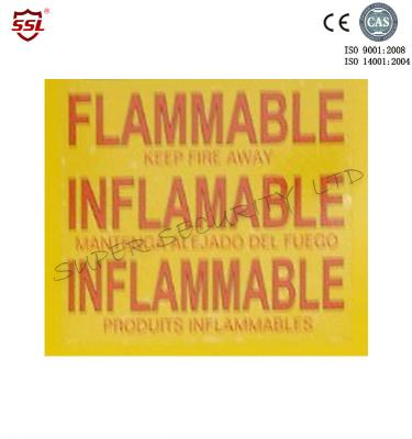 China Bench Top  Yellow Paint  /  Flammable Storage Cabinets with Fire Proof for sale