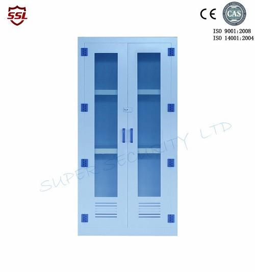 Quality Blue Corrosive Storage Cabinet With Dual Doors Polypropylene Cabinet for sale