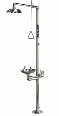 China Stainless Steel Emergency Shower & Eyewash Station for sale