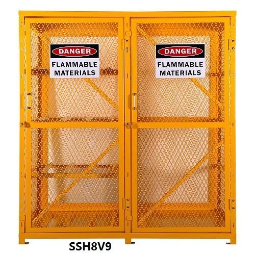 Quality Gas Cylinder Storage Cabinets powder coated for USA , Europe safety storage, safety storage cabinets for sale