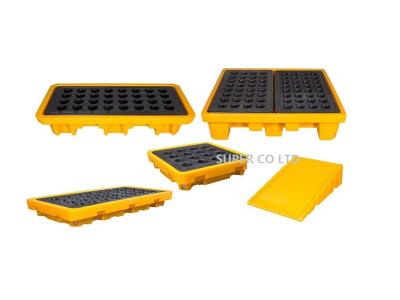 China Las plataformas de la contención del tambor del polietileno para la sustancia química, líquido de los corrosivos de AMD de los ácidos distribuyeron la carga 1100kg en venta