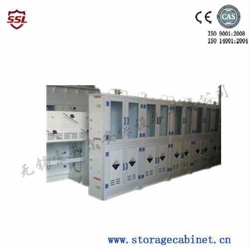 Quality Custom 350 L Medical Storage Cabinet With Dual Glass Door , White Storage Cabinet for sale