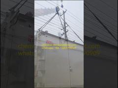 Outdoor chemical storage container