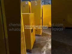 Yellow Chemical Storage Cabinet