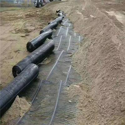 China PP HDPE Uniaxial Plastic Geogrid UV Resistant Geogrid Mesh Retaining Wall for sale
