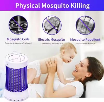 China JZ Rechargeable Insect Pest Control Machine With Battery 7H Working Time Smart Mosquito Killing Lamp With UV Light for sale