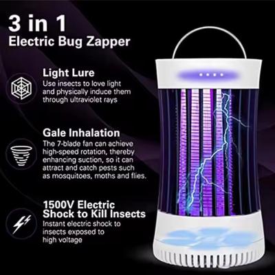 China JZ Rechargeable Insect Pest Control Machine With Battery 7H Working Time Smart Mosquito Killing Lamp With UV Light for sale