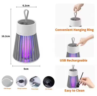 China Rechargeable Type 2 in 1 LED UVA Trap Light Indoor Anti Mosquito Lamp Fly Cather Rechargeable Mosquito Zapper for sale