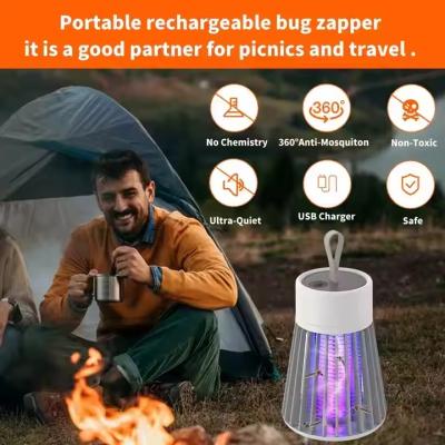 China Rechargeable Type 2 in 1 LED UVA Trap Light Indoor Anti Mosquito Lamp Fly Cather Rechargeable Mosquito Zapper for sale