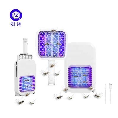 China JZ Rechargeable Household Portable Flies Mosquitoes Killing Pest Insect Control Fly Catcher Anti Mosquito Fly Swatter for sale