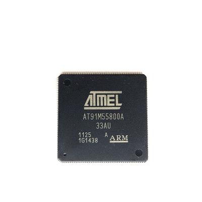 China Atmel At91m55800a-33Au Stc Microcontroller Electronic Component U1 Ic Chips Components Integrated Circuits AT91M55800A-33AU for sale