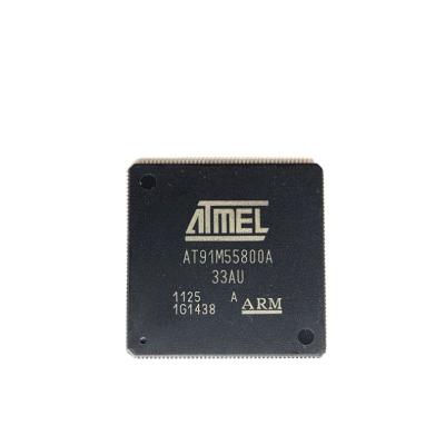 China Atmel At91m55800a-33Au Microcontroller Dic China Electronic Components Supplier Ic Chips Integrated Circuits AT91M55800A-33AU for sale