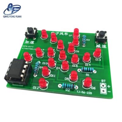 China Windmill Flashing Electronic Circuit Diagram MCU Production Rotating Light DIY Electronic Kit Electronic Build Kits for sale