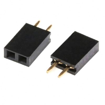 Cina Presa per intestazione pin femmina a fila singola da 2,54 mm 1 * 2p 3p 4p 5p 6p 7p 8p 9p 10p 12p Connettore pin in vendita