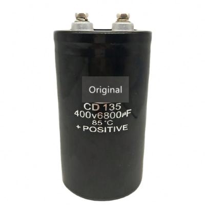 China High quality CD135 Screw Terminal Aluminium Electrolytic Capacitor 400V 6800UF for sale