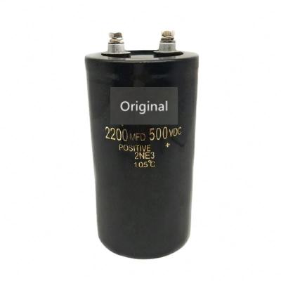 China High quality 500V 2200MFD Screw Terminal Aluminium Electrolytic Capacitor 500V 2200UF for sale