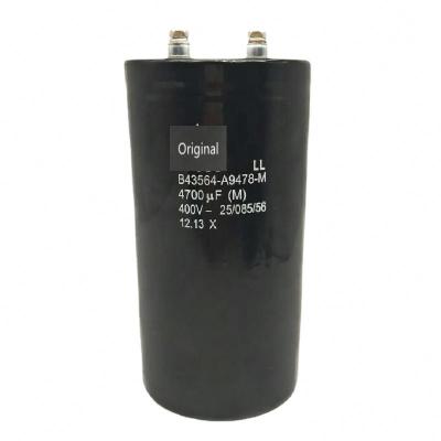 China High quality B43564-A9478-M Screw Terminal Aluminium Electrolytic Capacitor 400V 4700UF for sale