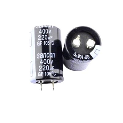 China original capacitor 400V/220UF  25*40mm Aluminum electrolytic capacitor for sale