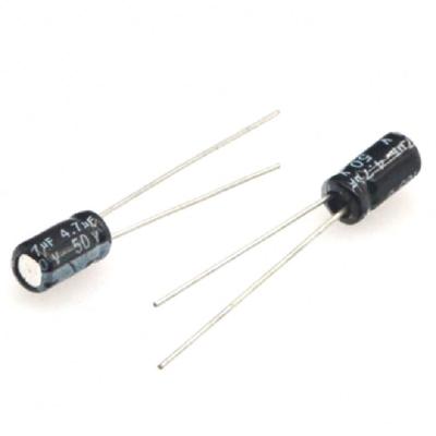 China original 50V 3.3UF 4*7mm 50V 4.7UF 4*7mm Aluminium electrolytic capacitor for sale