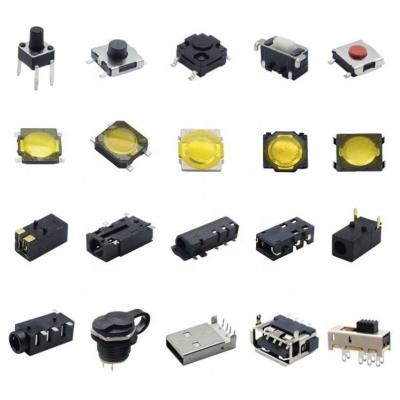 China Electronic Components China 6*6*4.3Mm 5 6 7 8 9 10 11Mm SMD 4 Pin Tact Push Button Micro Switch for sale