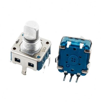 China Hot selling Half shaft 10mm rotary encoder Knob code switch EC11 with switch 20 pulse 20 positioning for sale