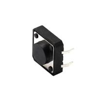 China original 12*12*7MM 4Pins Black Push Button Touch Micro Switch for sale