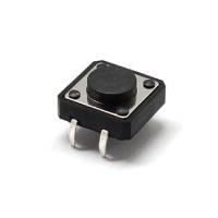 China original 12*12*7MM 4Pins Black Push Button Touch Micro Switch for sale