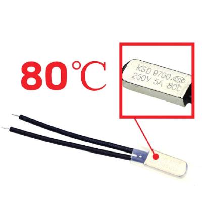 China Thermostat switch temperature control switch KSD9700 5A/250V thermal protector N/O Normally open 15~155 degree for sale