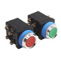 China sreset switch start up button switch LA18-22 power button switch control button 2 on 2 off 220V for sale