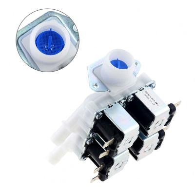 China DN20 DC12V 24V 36V AC220V G3/4 1 In 4 Out Electromagnetic Valve Normally Closed Water Drain Valve Electric Water Inlet Solenoid for sale