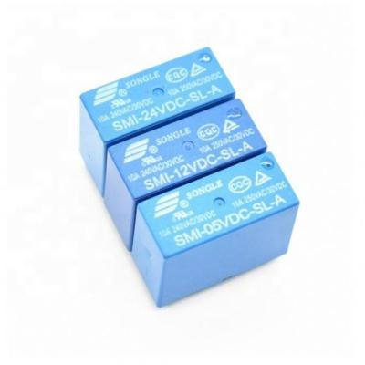 China Hot selling Power Relays SMI-05VDC-SL-A SMI-12VDC-SL-A SMI-24VDC-SL-A 5V 12V 24V 10A 4PIN DIP original for sale