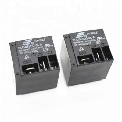 China Hot selling Power relays SLC-05VDC-SL-A 5V 30A T91 HF2100 A group of normally open 4PIN DIP for sale