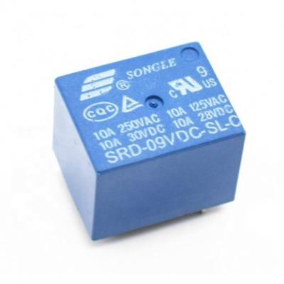 China Hot selling Power Relays PCB Type SRD-09VDC-SL-C 9V 10A 250VAC 5PIN DIP T73 original for sale