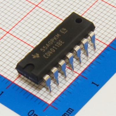 China Logic Chip CD4011 CMOS Vierwege 2-Eingang NAND Gate DIP14 Integrierter Schaltkreis Neuer IC CD4011BE zu verkaufen