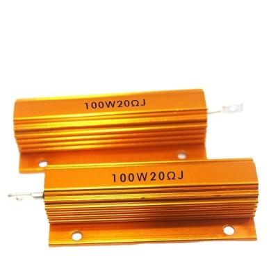 China Environmental protection resistor rx24 high power resistor 100W 20R for sale